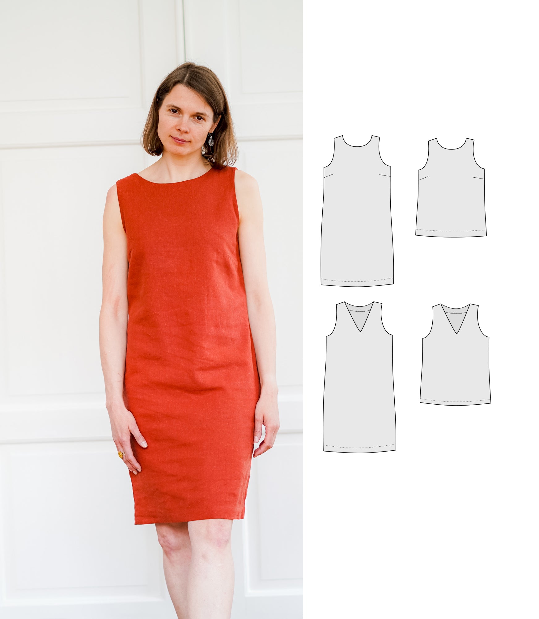How To Sew A Shift Dress Tutorial Bertie Shift Dress Sewing Pattern By