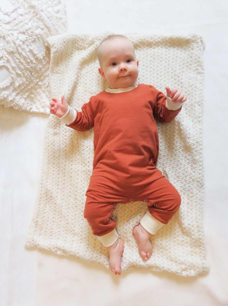 Basic One piece sewing pattern for babies – Vagabond Stitch