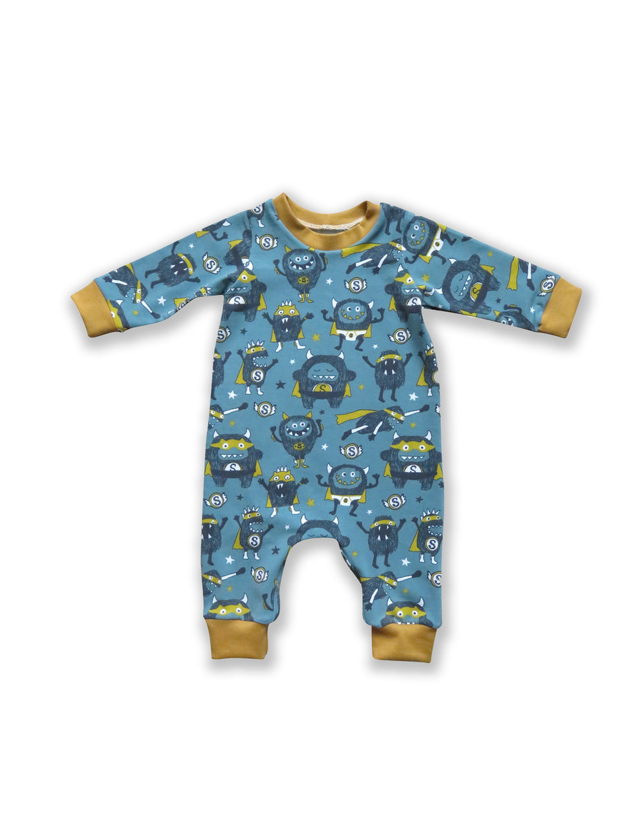 Basic One piece sewing pattern for babies – Vagabond Stitch